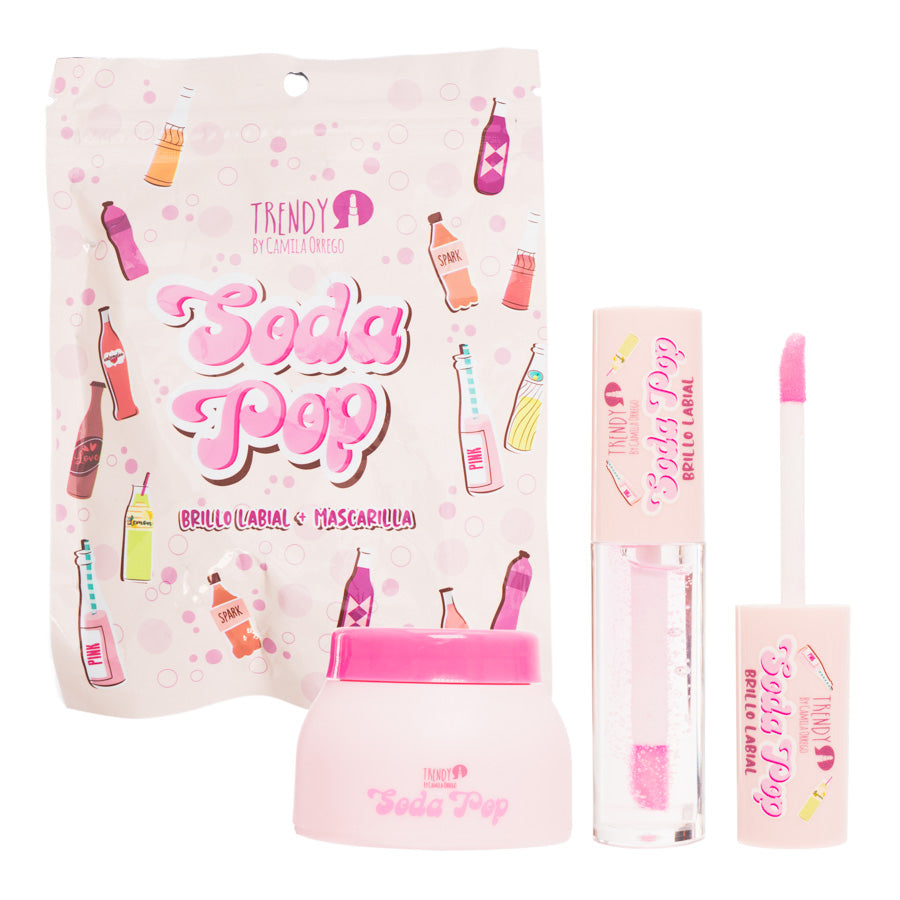KIT DE LABIOS SODA POP BRILLO Y MASCARILLA TRENDY – Collarela