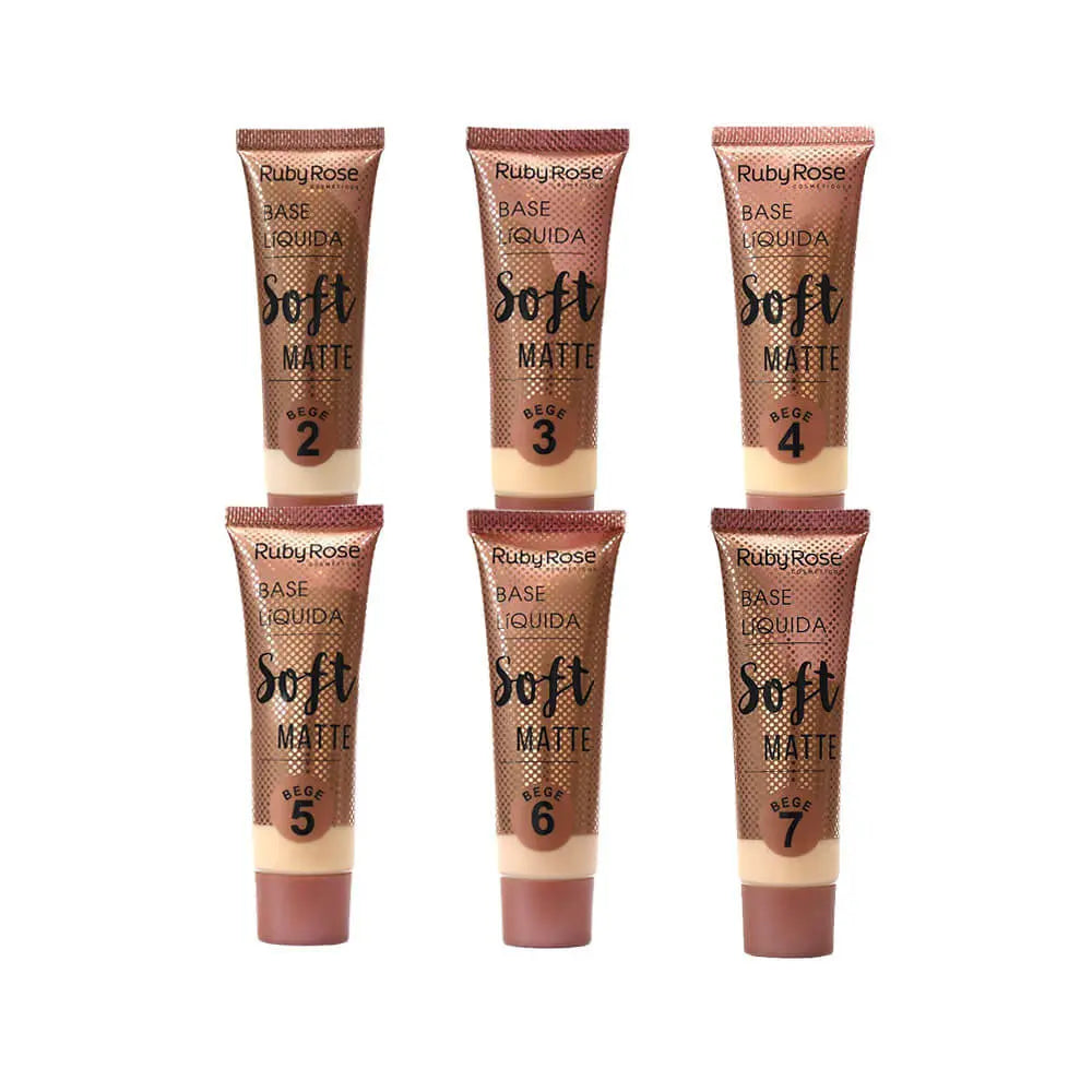 BASE LÍQUIDA SOFT MATE RUBY ROSE - PIEL MEDIA – Collarela
