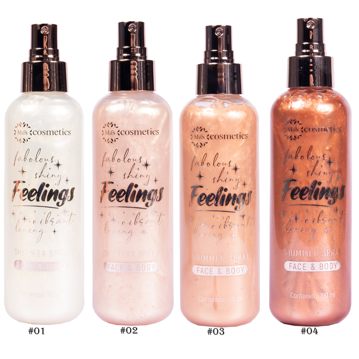 SHIMMER SPRAY FEELINGS MIIS COSMETICS – Collarela